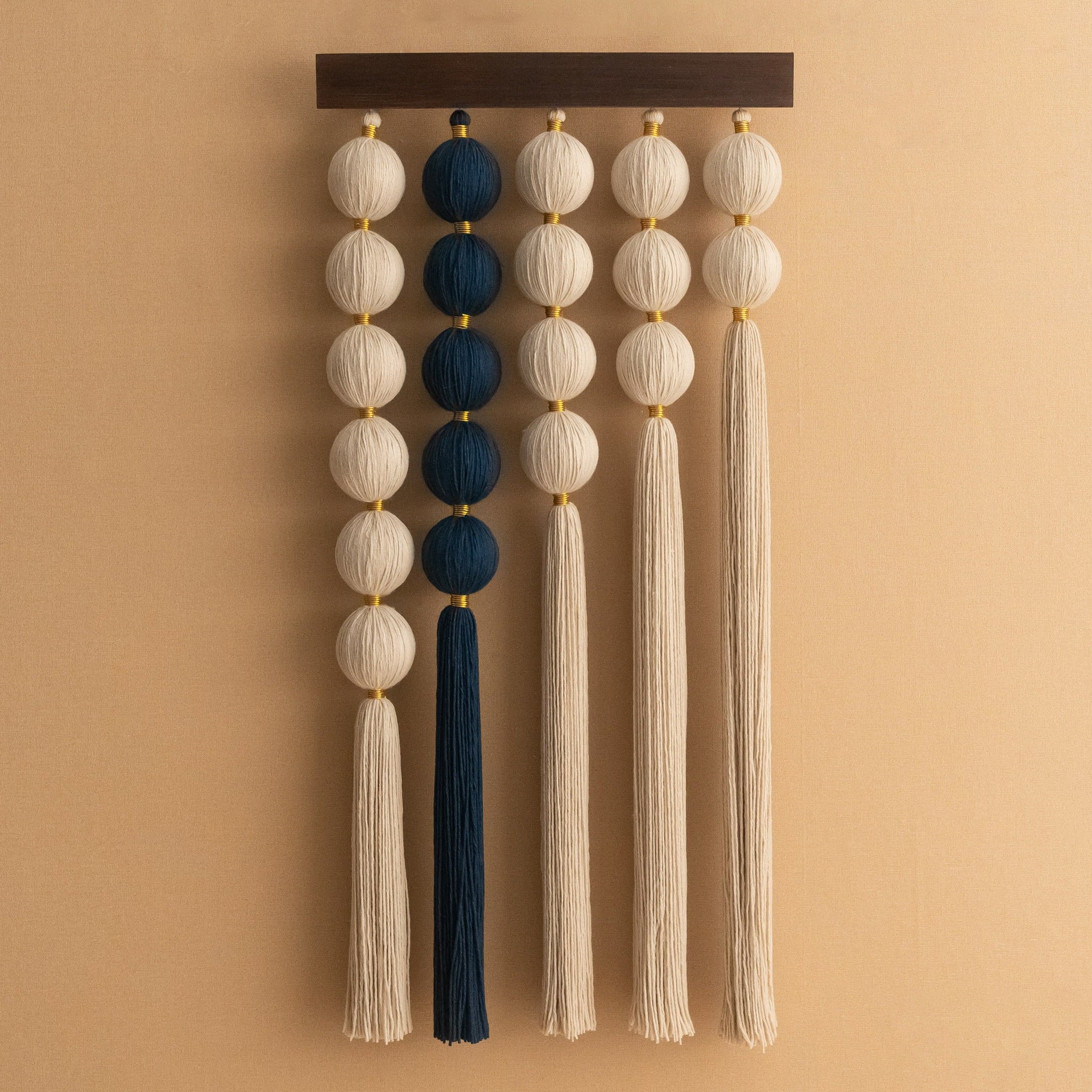 The Cascade – Textured Neutral Macrame Art for Home U31 – MinhAndBros